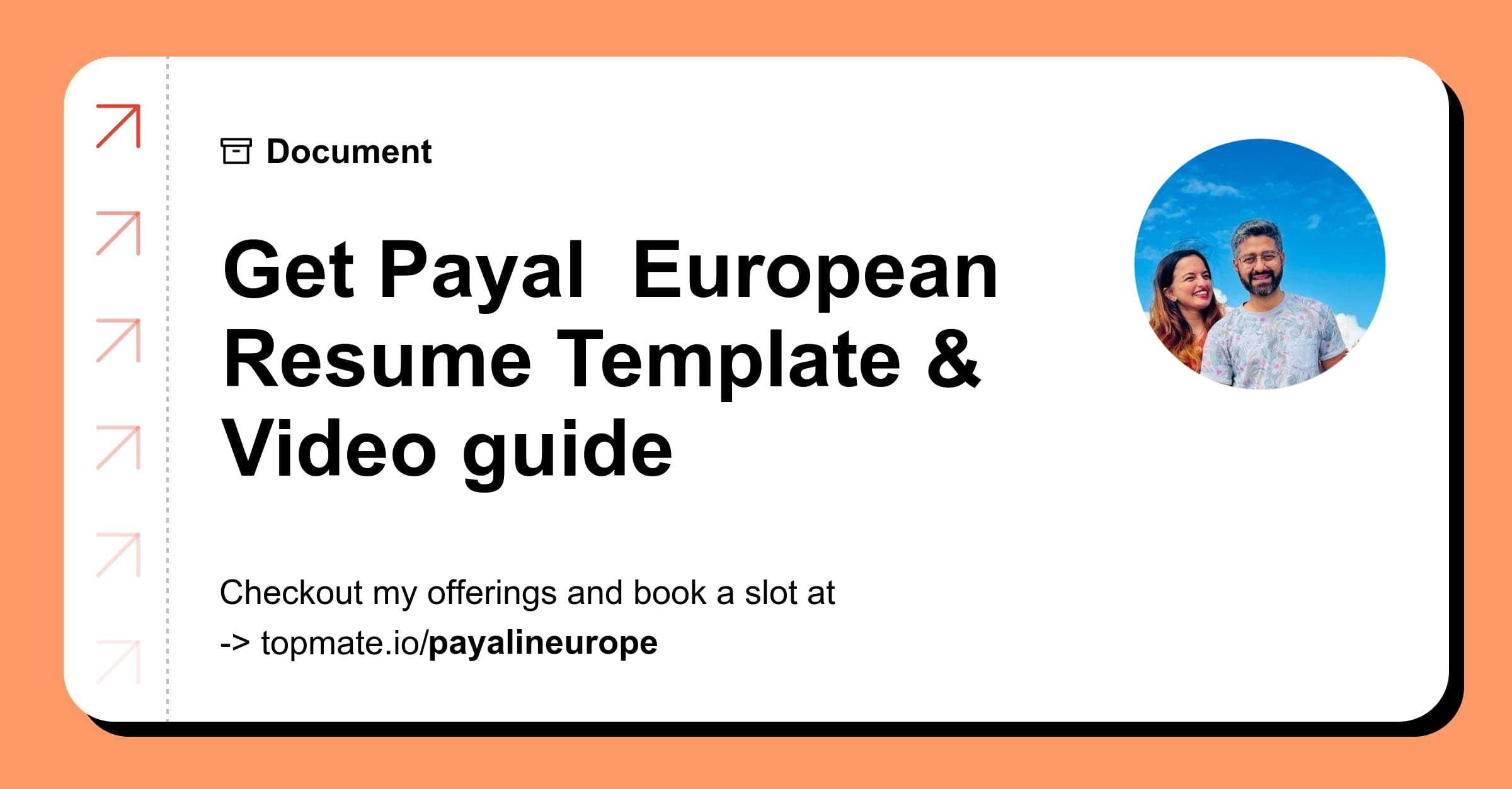 Get Payal European Resume Template & Video guide with Payal Gaurav